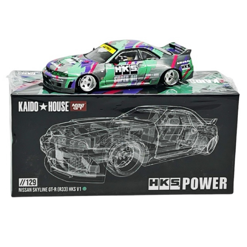 Jual Mini Gt x Kaido House 64 Chase Car Nissan Skyline GTR R33 HKS V1 ...