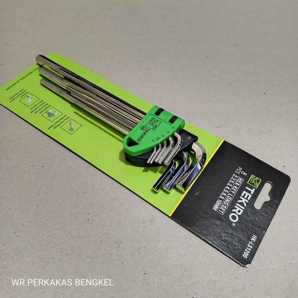 Jual Kunci L Tekiro Panjang 1 Set Lengkap Ektra Long Hey Key Set 8 Pcs ...