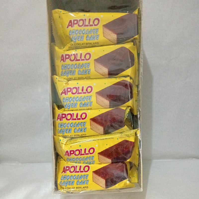 Jual Apollo Layer Cake Chocolate Isi 24 | Shopee Indonesia