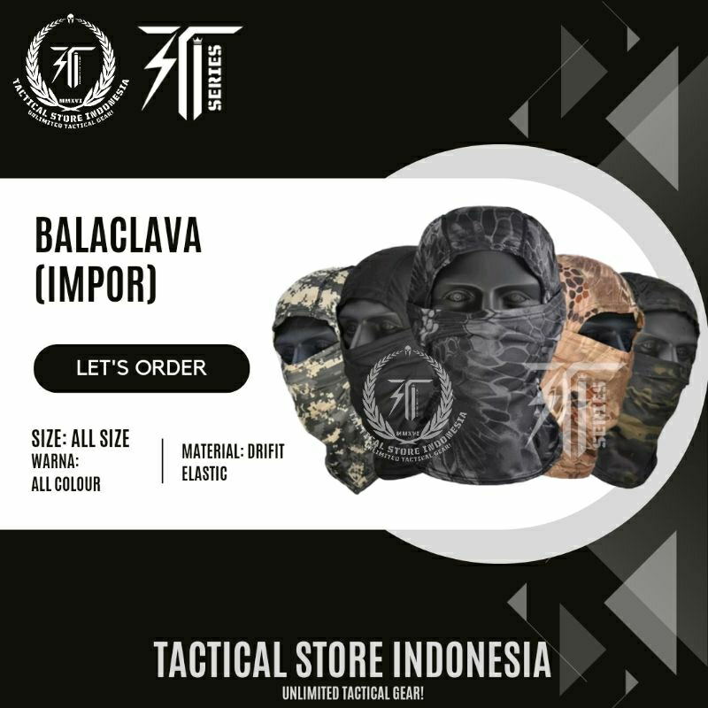 Jual Balaclava / Sebo Mask / Buff Mask Multicam Black Hitam Hijau Cream ...
