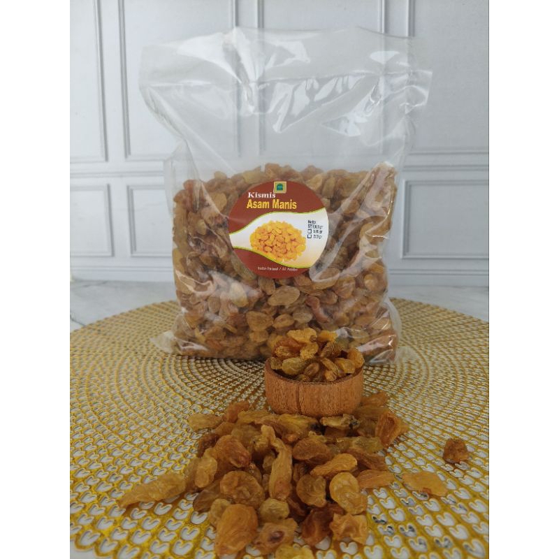 Jual Kismis Golden Raisin 1 Kg |Kismis Kuning Besar | Kismis Asam Manis ...