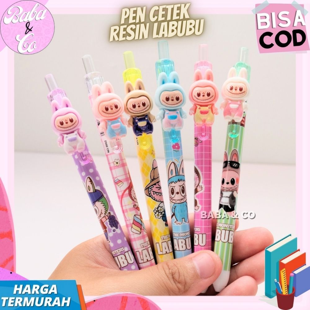 Jual PULPEN LABUBU RESIN PEN CETEK RESIN LABUBU LUCU UNIK PULPEN MURAH ...