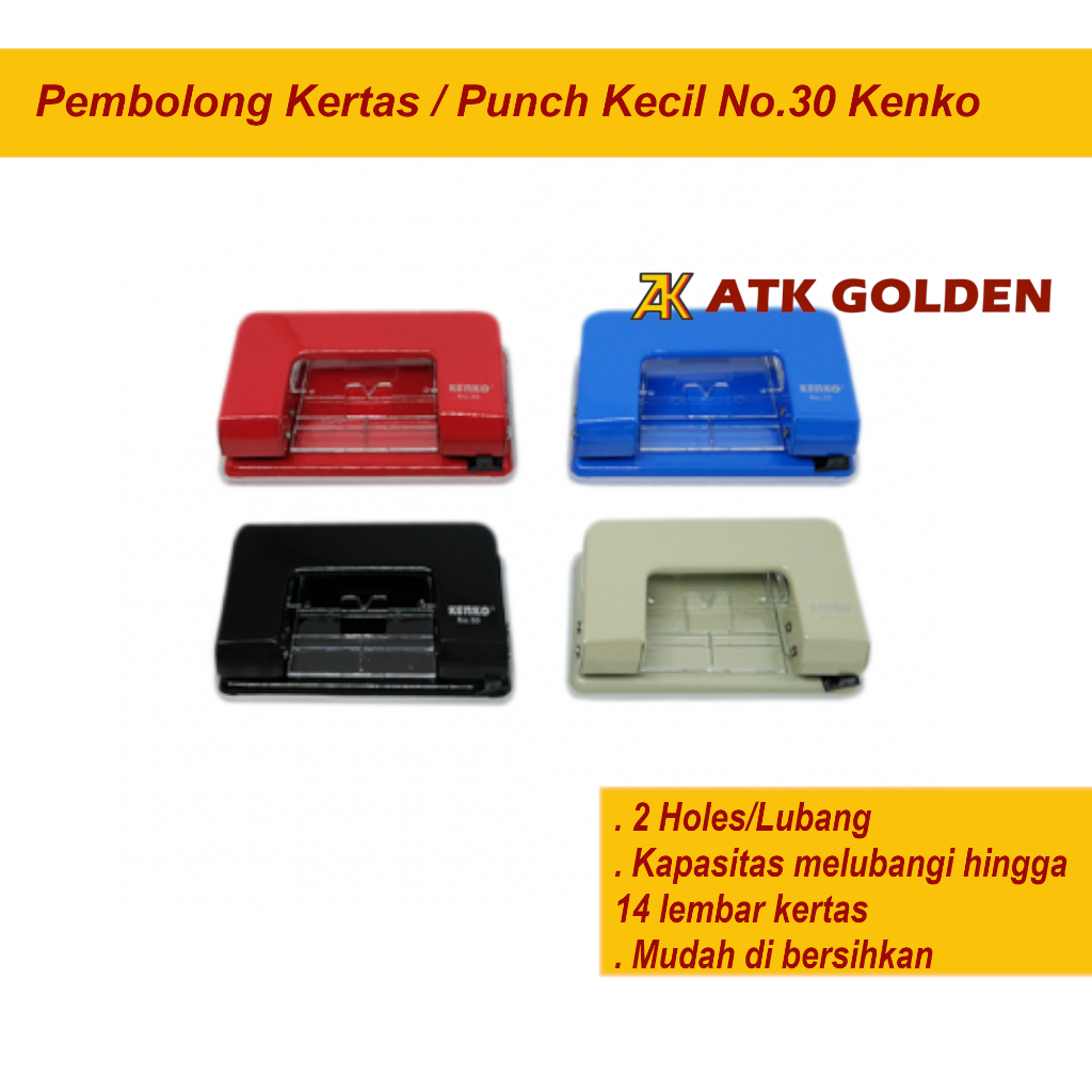 Jual Pembolong/Punch Kertas Kecil No. 30 Kenko | Shopee Indonesia
