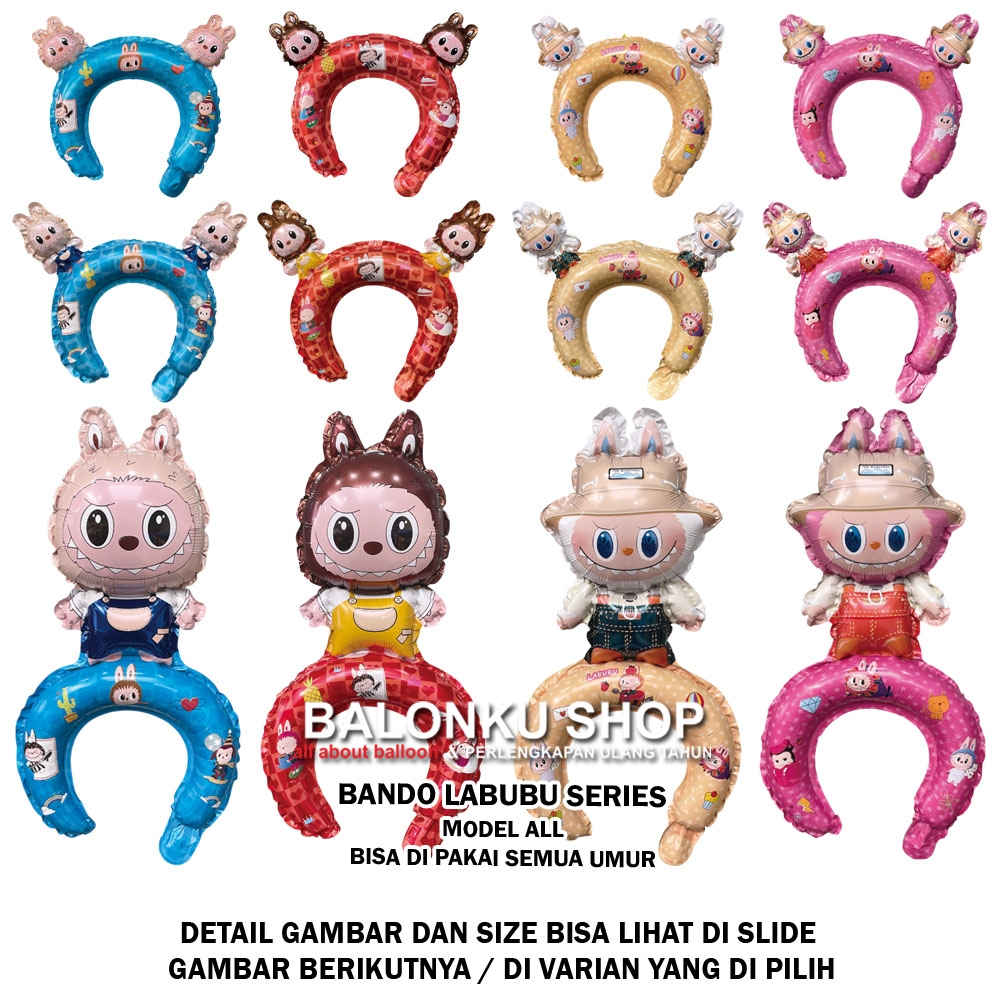 Jual Balon Bando / Balon Bando Labubu / Balon Labubu / Balon Foil ...