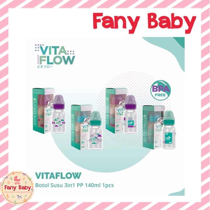 Jual VITA FLOW 3IN1 BOTOL SUSU 140 ML | Shopee Indonesia