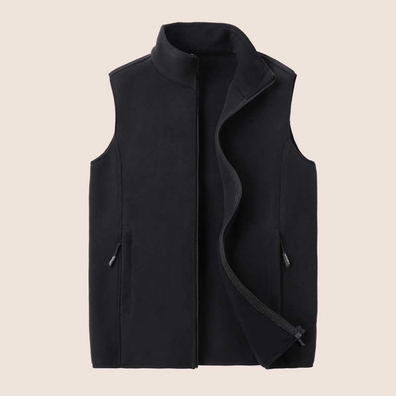 Jual Rompi auntum polos unisex bahan polar tebal musim dingin | Shopee ...