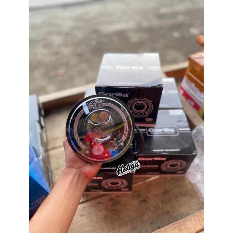 Jual LAMPU BILED GORILLA 5,75 inch MODEL PRO 7 DOBEL LASER | Shopee ...