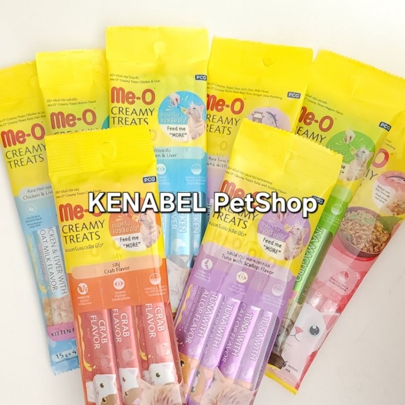 Jual Meo Creamy Treats 60gr isi 4 Kemasan Sachet All Varian Rasa ...