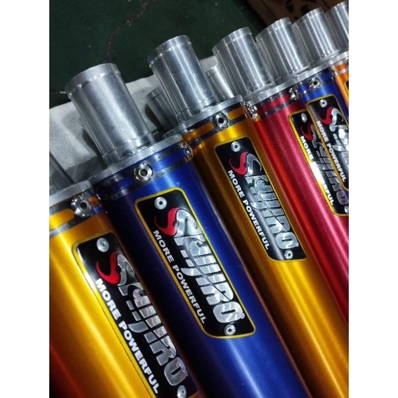 Jual SILENCER KNALPOT SHIJIRO AMOREX ninja R RR ZX 150 2 tak titanium ...
