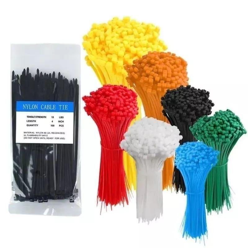 Jual Kabel Ties / Cable Tie 1Pack isi 100PCS 10cm , 15cm , 20cm , 25cm , 30cm / Kabel Tie ...