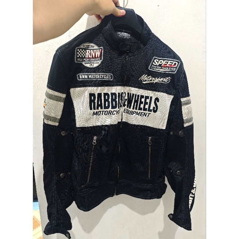 Jual Jaket RNW Rabbit And Wheels Black Combo | Shopee Indonesia