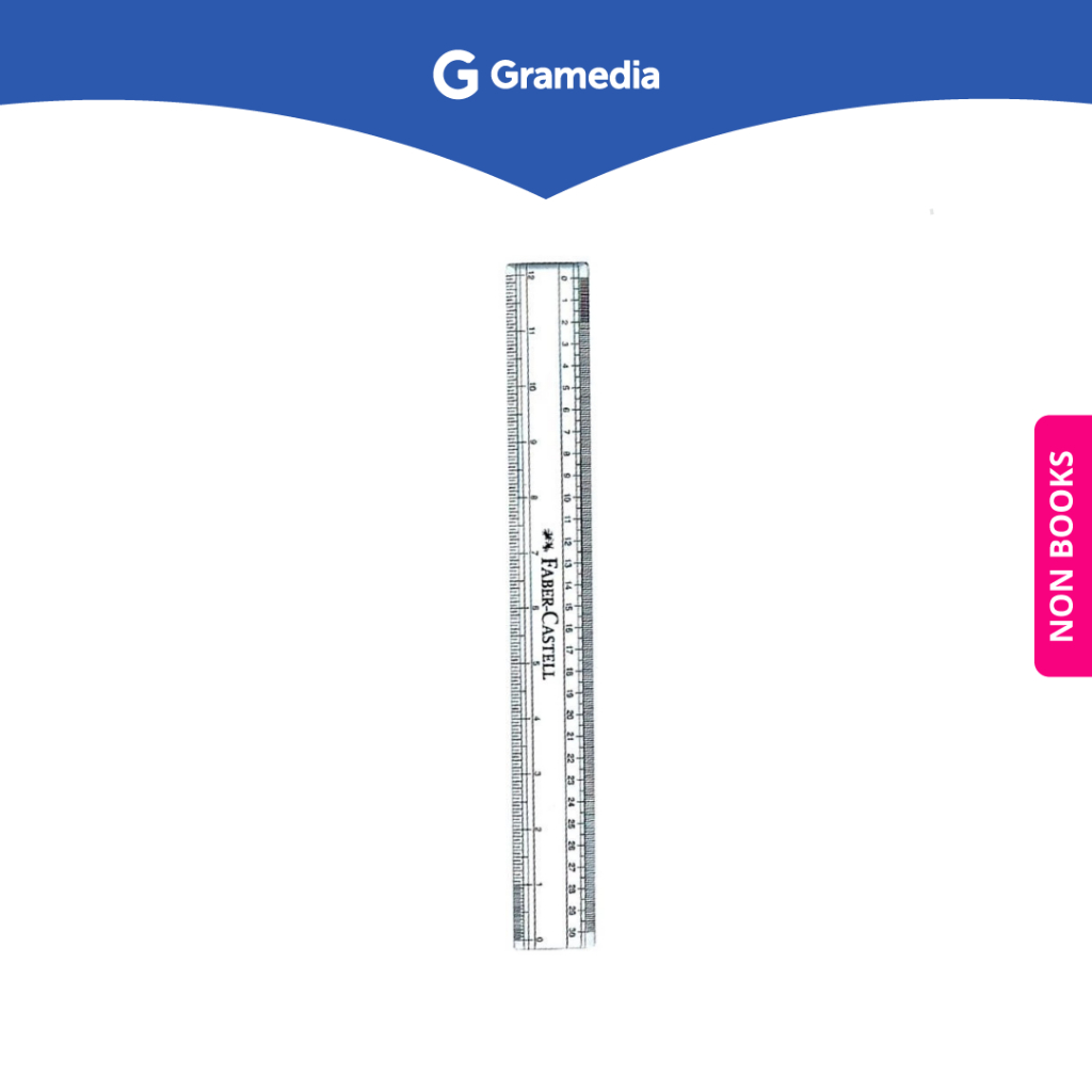 Jual Gramedia Depok - Faber-Castell Penggaris Ruler Scale Sekolah 30cm ...