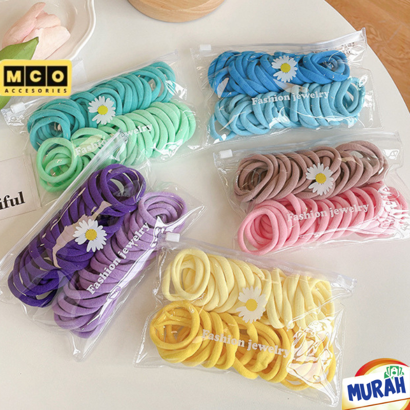 Jual Ikat Rambut Donat Korea Isi 50 Karet Rambut Wanita MCO AR77 ...