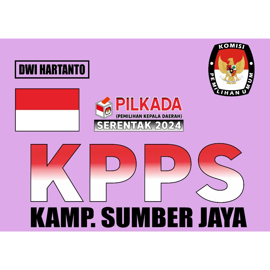 Jual STIKER DTF SABLON SETRIKA TEMA KPPS Pemilu 2024 | Shopee Indonesia