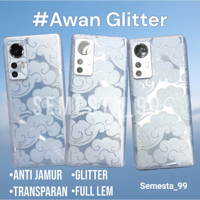 Jual Back Skin Stiker 3D Glitter CLOUD XIAOMI POCO X7 X7PRO X6 X5 X5Pro ...