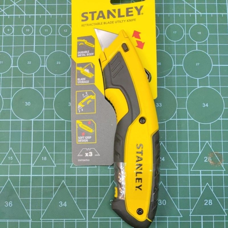 Jual STANLEY STHT10479-0 Pisau Cutter Bodi Besi Retractable Blade ...
