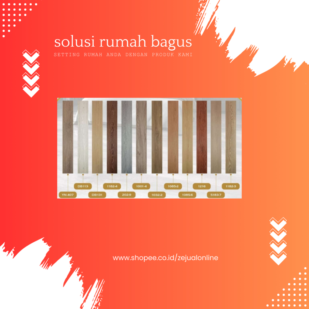 Jual Vinyl Lantai Stiker Motif Kayu Premium 3mm | LVT Lantai Ubin Kayu ...
