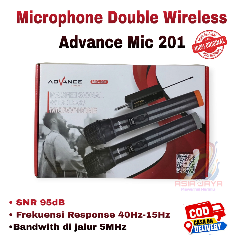 Jual Profesional Microphone Advance 201 - Mic Karaoke Double Tanpa ...