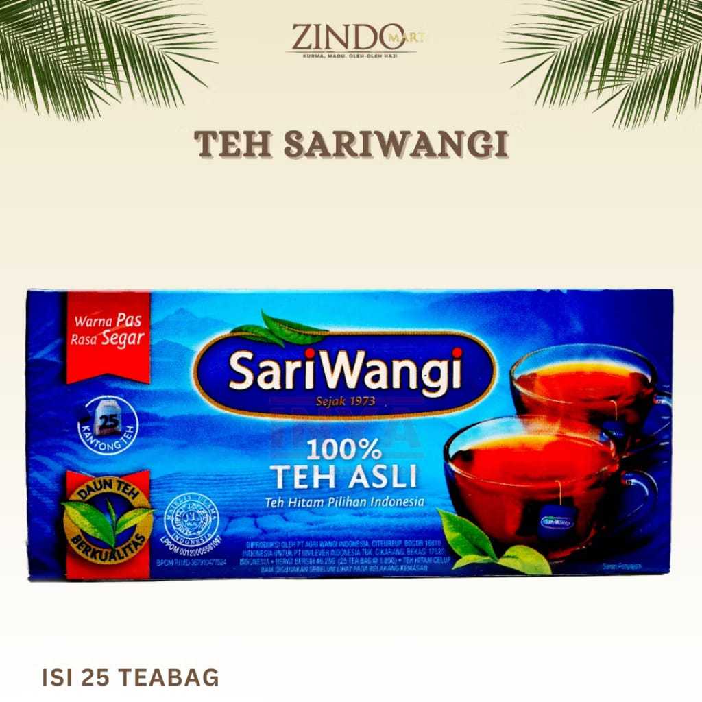 Jual TEH SARIWANGI CELUP ASLI 25 TEABAG BOX/TEH CELUP | Shopee Indonesia