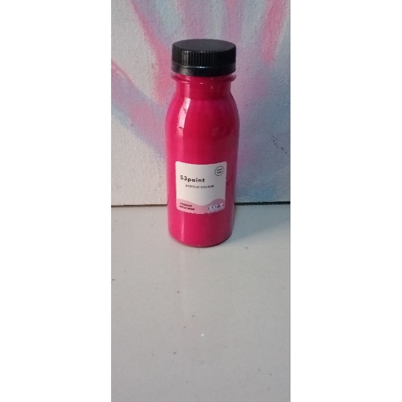 Jual cat akrilik merah 100ml / cat lukis merah 100ml | Shopee Indonesia