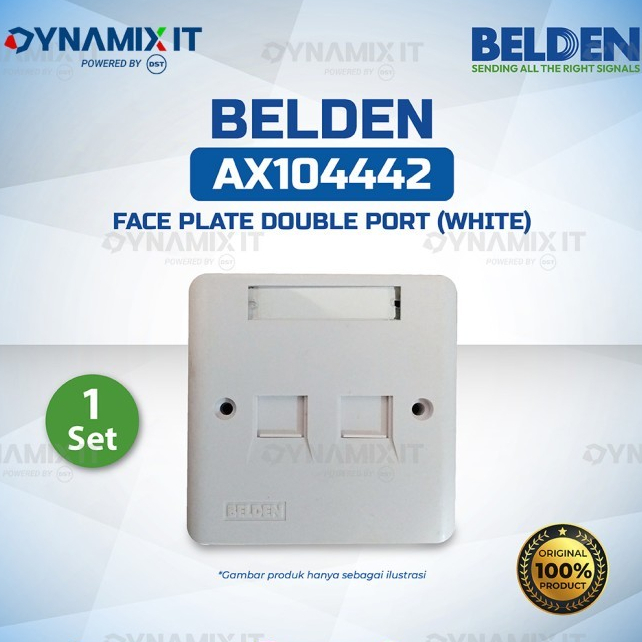 Jual Belden AX104442 KeyConnect Face Plate 2 Port - White | Shopee ...