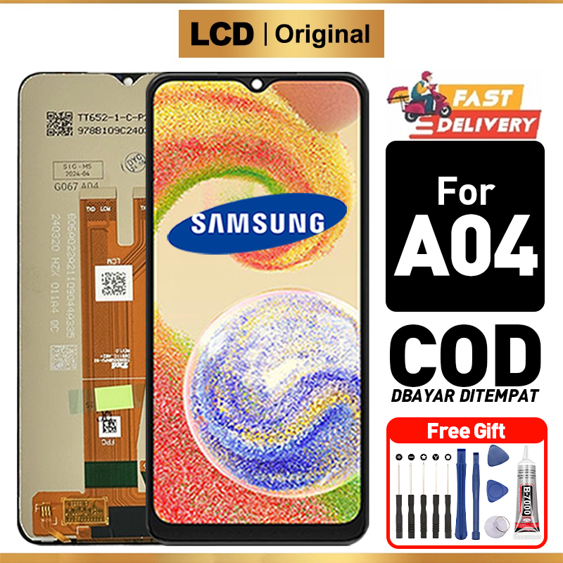 Jual LCD Samsung A04 Original Fullset Ori asli Touchscreen hp murah For ...