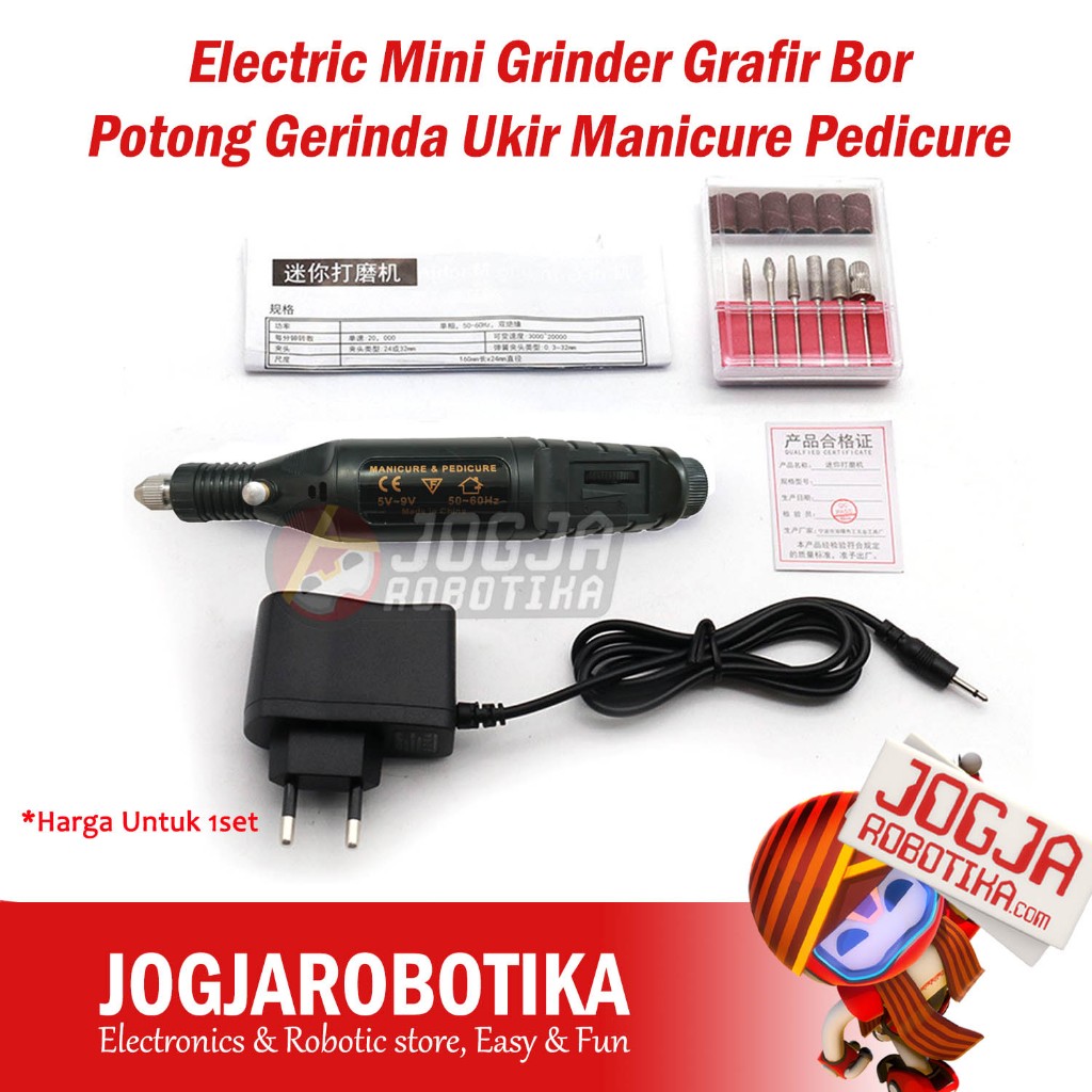 Jual Electric Mini Grinder Grafir Bor Potong Gerinda Ukir Manicure ...