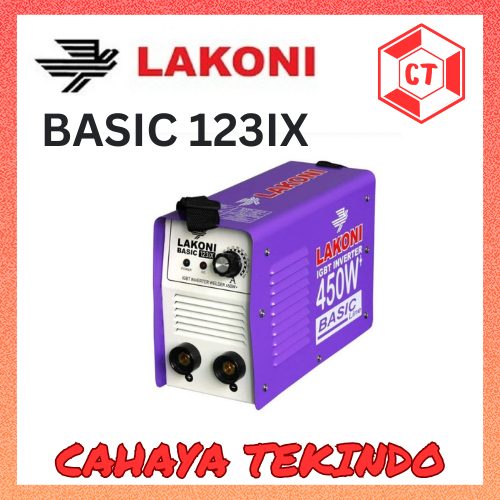 Jual LAKONI BASIC 123IX MESIN TRAFO LAS LISTRIK 450 WATT / TRAVO LAS WELDING INVERTER 120A ...