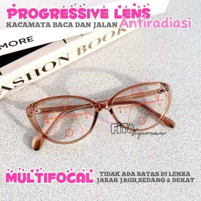 Jual Kacamata Baca Progresif CRMC Cat Eye | Kacamata Plus Baca Dan ...