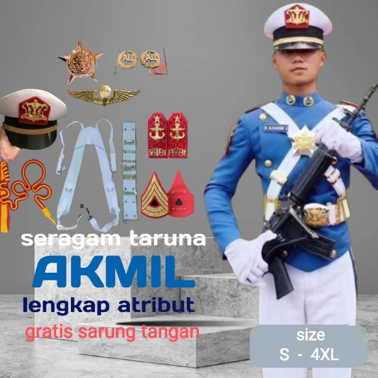 Jual KODE T29S seragam Akmil polos dan plus atribut | Shopee Indonesia