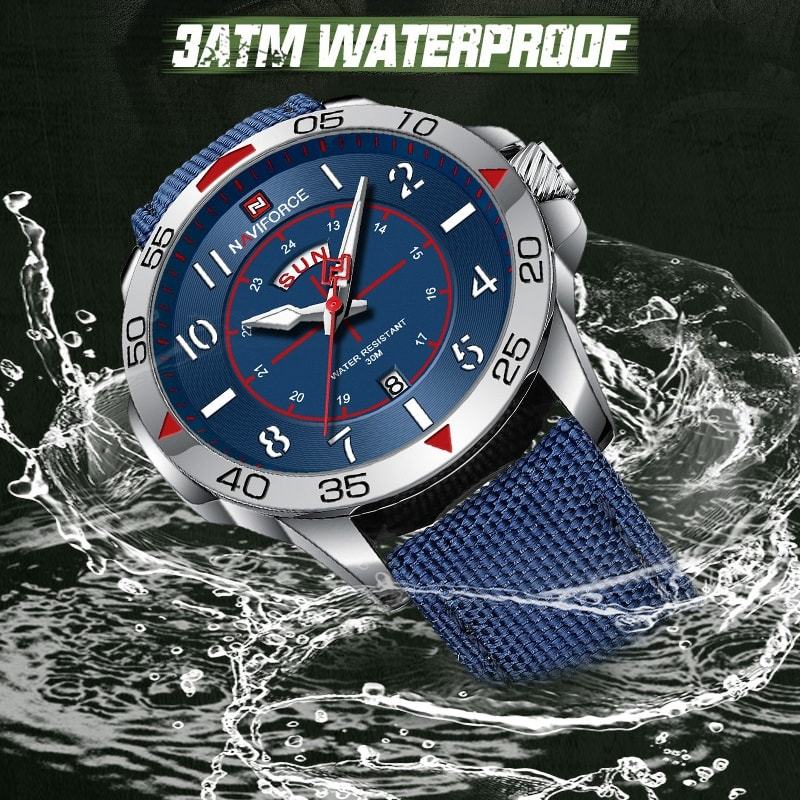 Jual Jam tangan pria NFC-920C Case minerale glass dial chrono day ...