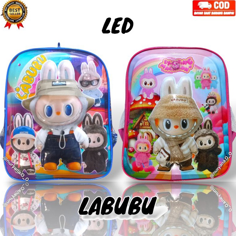 Jual KODE S29B TAS LABUBU TAS ANAK PAUD TK SD ber LED 3D TIMBUL TAS LABUBU ANAK TAS LED TAS ...