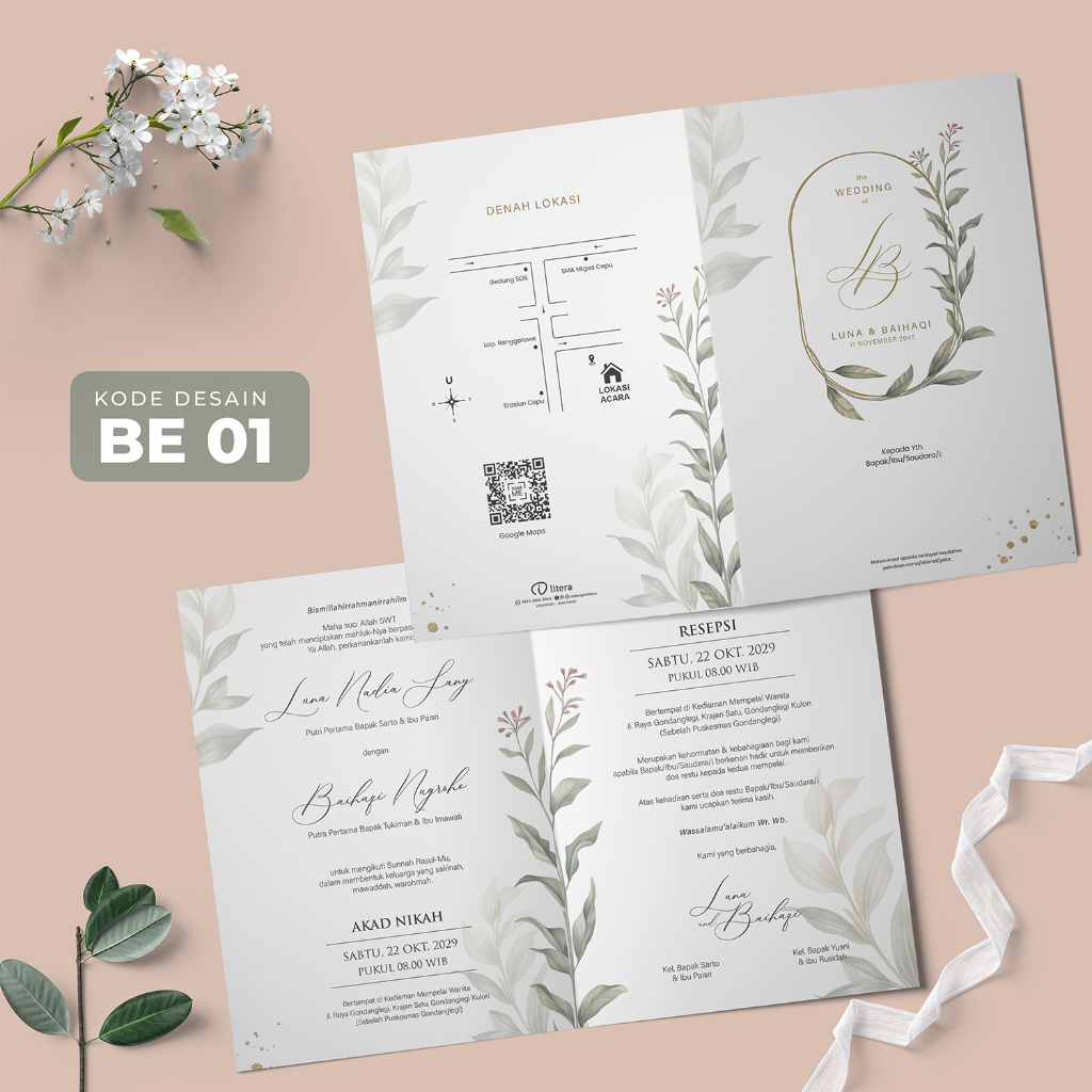 Jual Undangan Pernikahan Nikah, Ngunduh Mantu, Walimah, Walimatul Ursy ...
