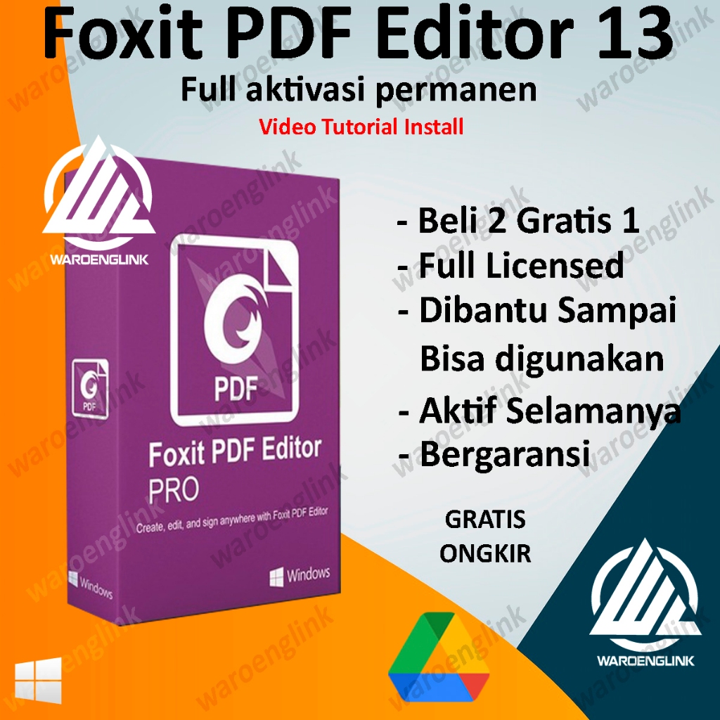 Jual Foxit PDF 13 Foxit pdf Editor Pro 13 terbaru | Video Install ...