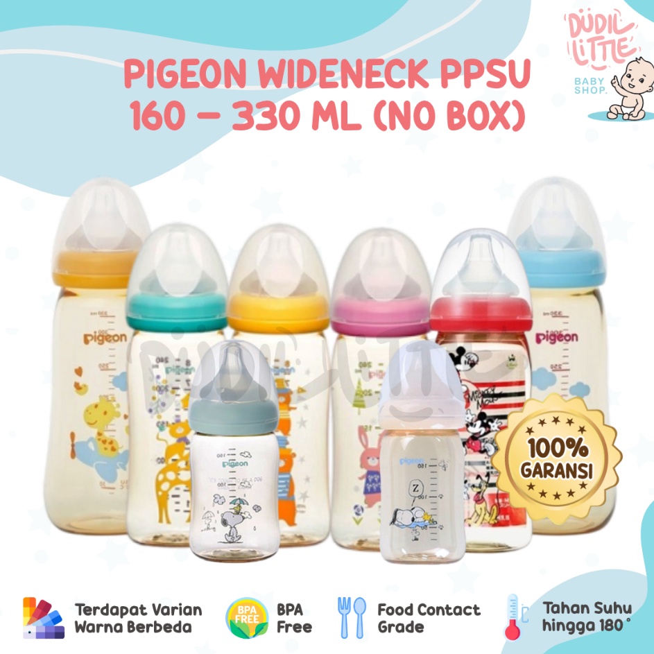 Jual High Quality Pigeon Botol Susu Pigeon PPSU Leher Lebar wide neck Peristaltic 1 Original ...