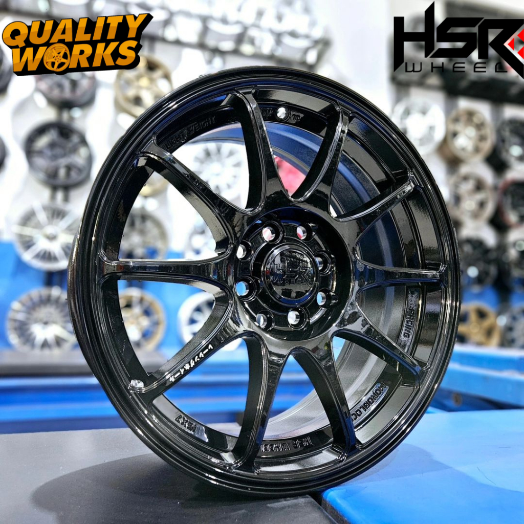 Jual Velg Model Jari - Jari Warna Hitam Glossy Ring 16 Velek Hsr Indy R16 Lebar 7 Rata Bodi Pnp ...