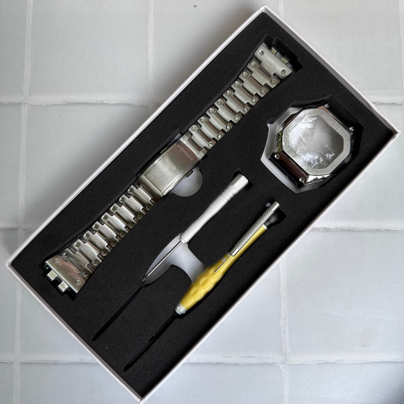 Jual bnb gmw-b5000tva bnb gshock gmwb5000 bezel dan strap stainles gmw ...