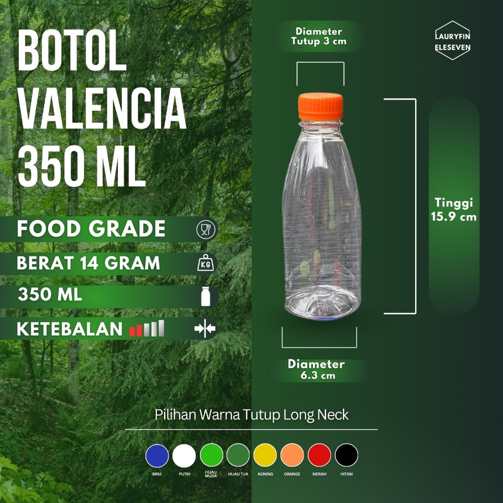 Jual ISI 20 PCS FREE KARDUS Botol Cantik 350ml / Botol Plastik 350 ml ...