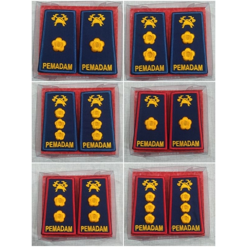 Jual PANGKAT DAMKAR/PEMADAM KEBAKARAN BORDIR GOL 3 DAN 4 | Shopee Indonesia