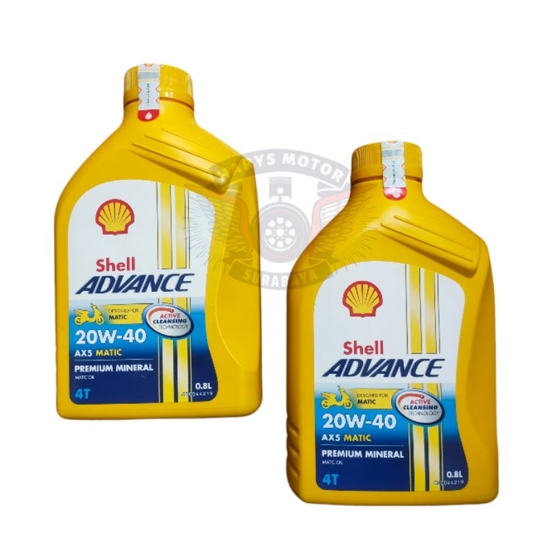Jual OLI SHELL ADVANCE AX5 AT MATIC 20-40 0.8L | Shopee Indonesia