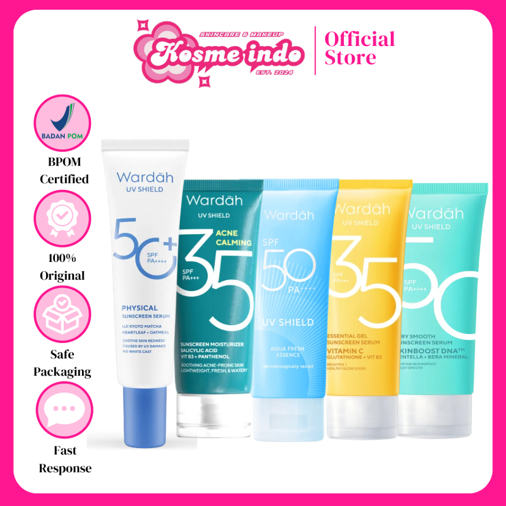 Jual WARDAH SUNSCREEN SUN SERIES | WARDAH UV SHIELD SPF 35 | ACNE ...