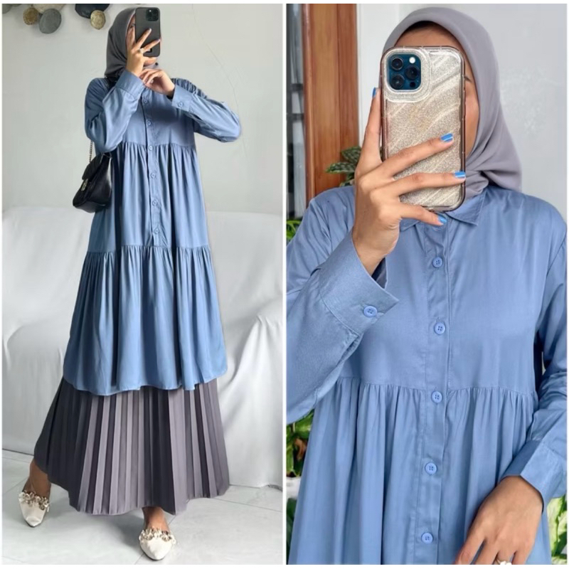 Jual TUNIK REMPEL RAYON TWILL JUMBO | Shopee Indonesia