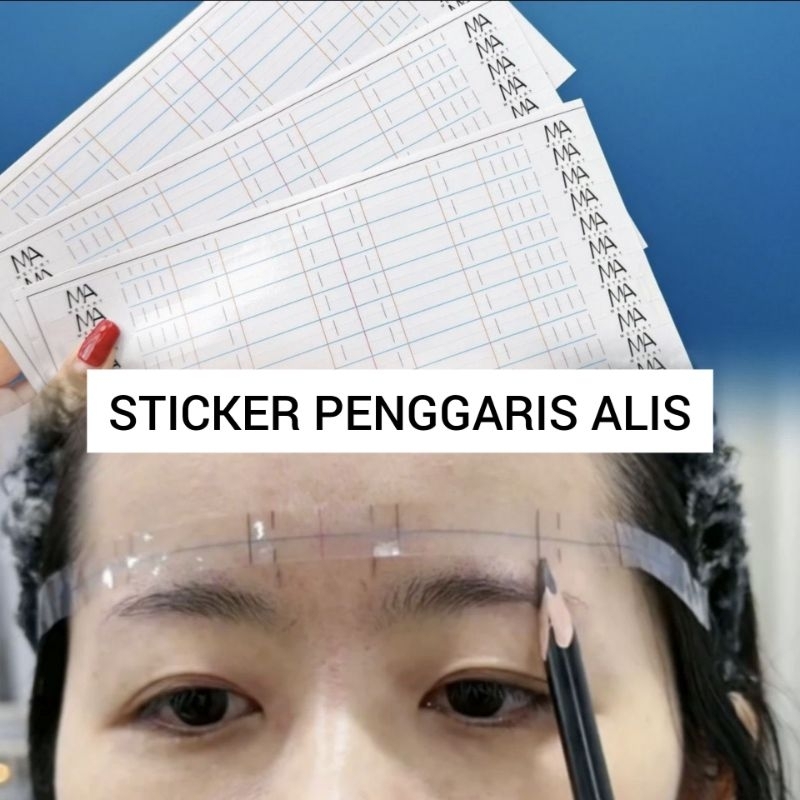 Jual STIKER PENGGARIS ALIS SUPER THIN EDITION/RULLER STICKER EYEBROW ...