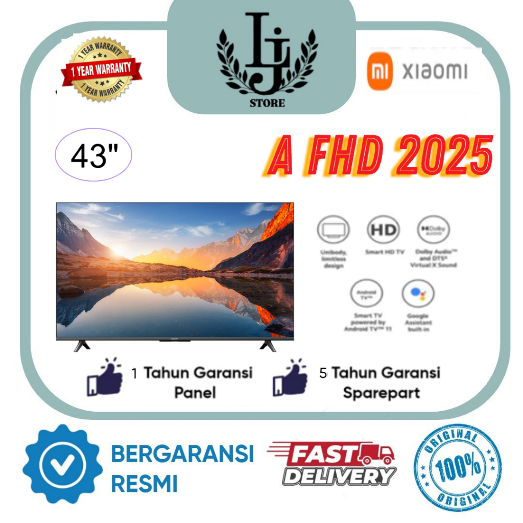 Jual LED TV Xiaomi 43 A FHD TV Xiomi Android 11 Xiaomi TV 43 Inch ...
