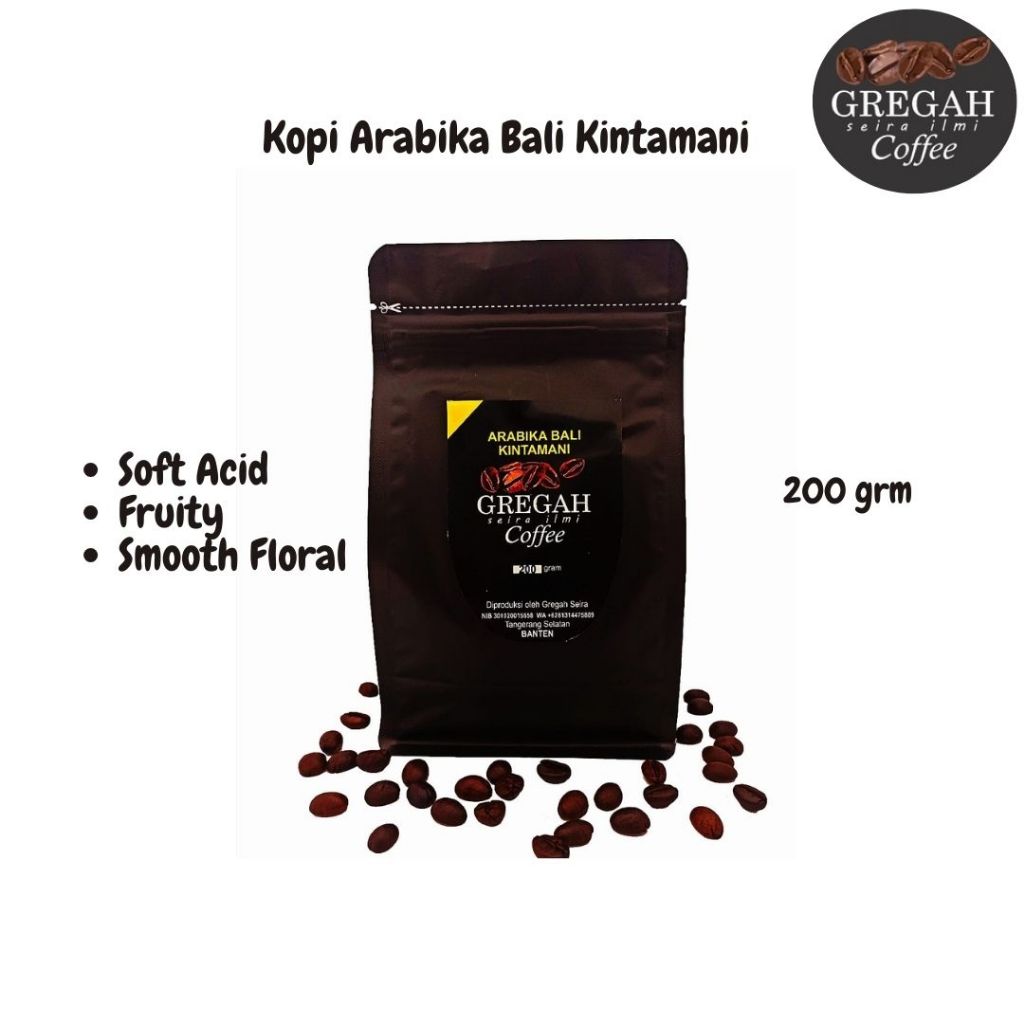 Jual Gregah Coffee Kopi Bali Kintamani Arabika 200 Gram | Shopee Indonesia