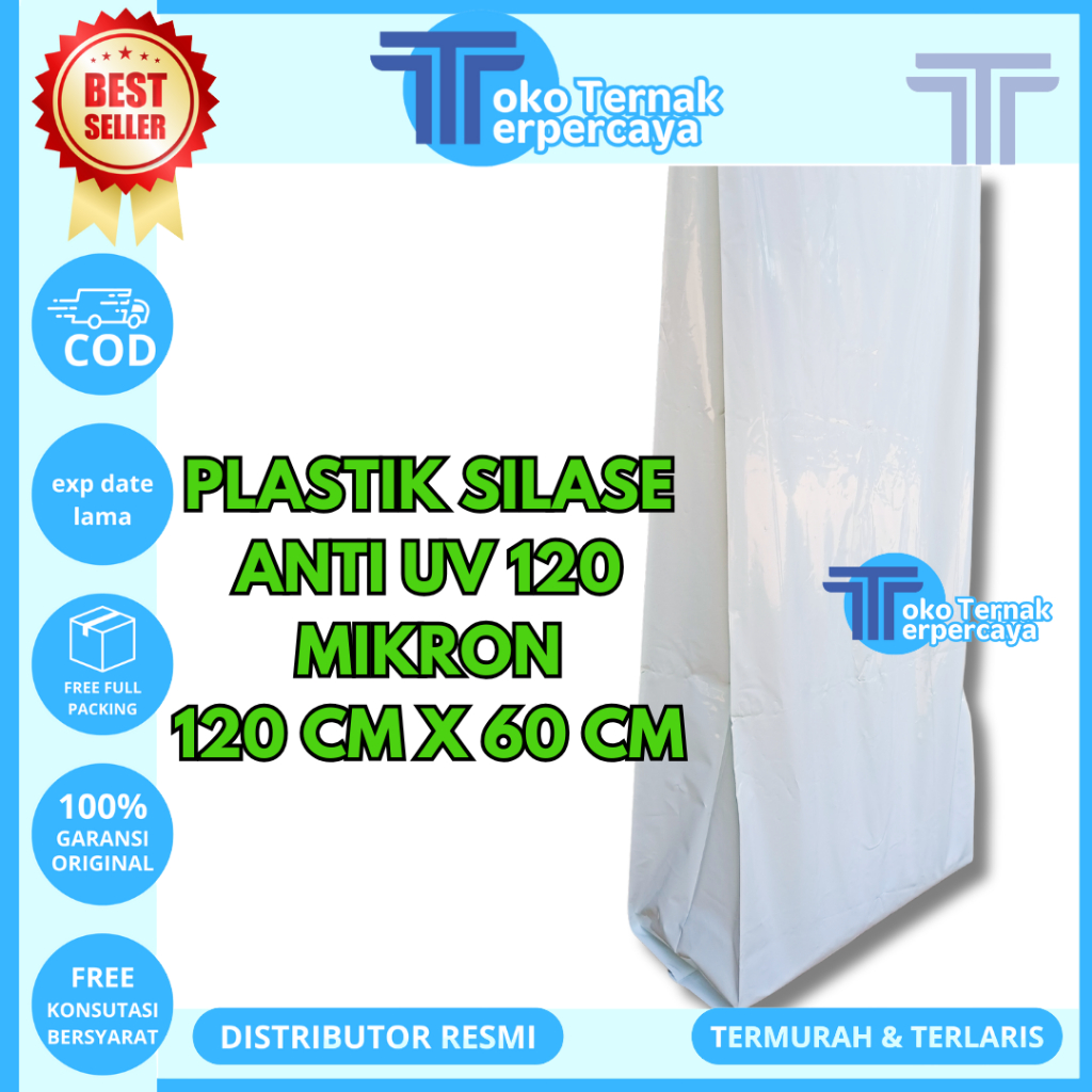 Jual PLASTIK SILASE WHITE GUSSET 120 MIKRON 1 KG (6 PCS) - Kantong ...
