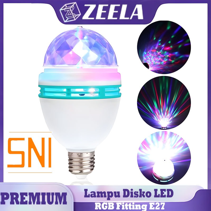 Jual Lampu Disco Putar Otomatis RGB Warna Warni / Lampu LED E27 ...