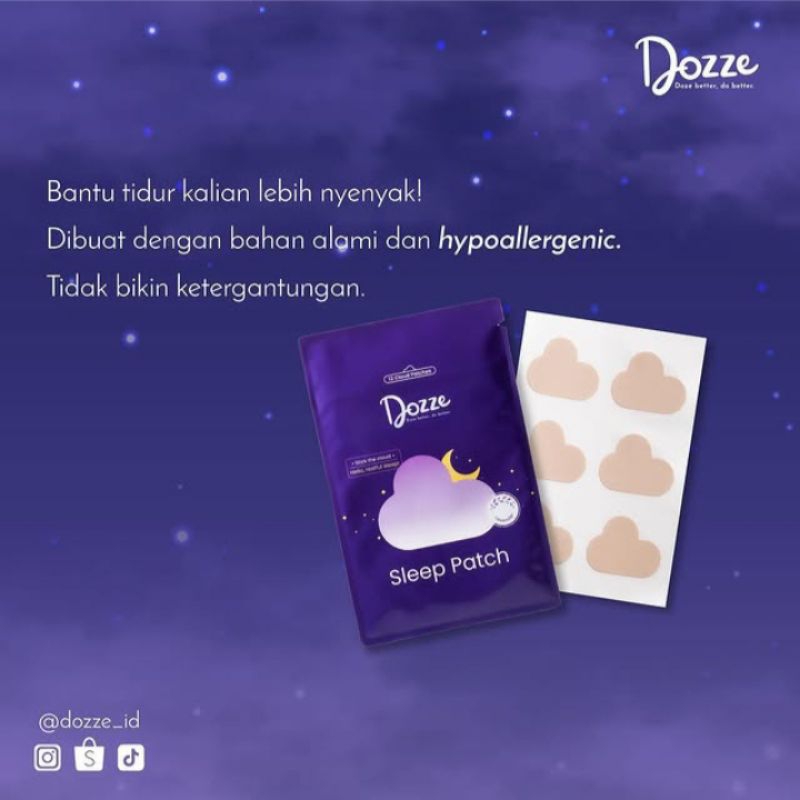 Jual DOZZE Sleep Patch Isi 12 Patch - Koyo Bantu Tidur - Melatonin ...
