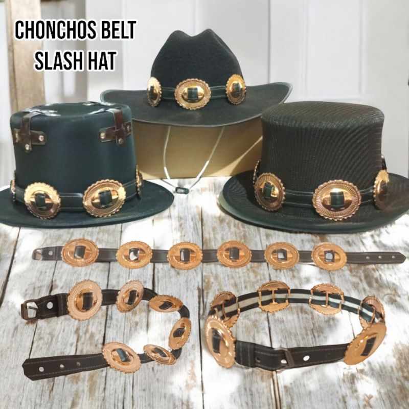 Jual Chonchos belt slash hat - asesories topi slash | Shopee Indonesia