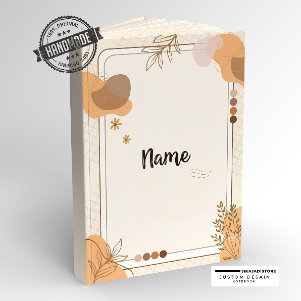 Jual Notebook Custome NAMA HardCover ukuran A5/ jurnal diary Custome ...